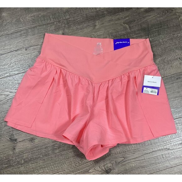 JoyLab | Shorts | Joy Lab High Womens Rise Soft Coral Athletic Shorts ...